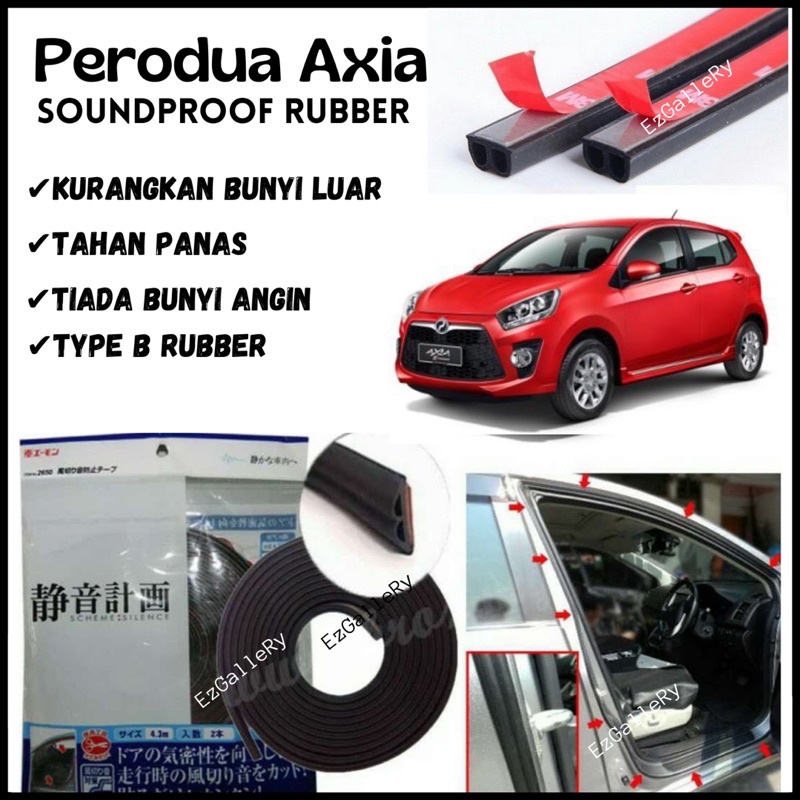 Silence Door Rubber Perodua Axia Getah Type B Pintu Kereta Axia ...