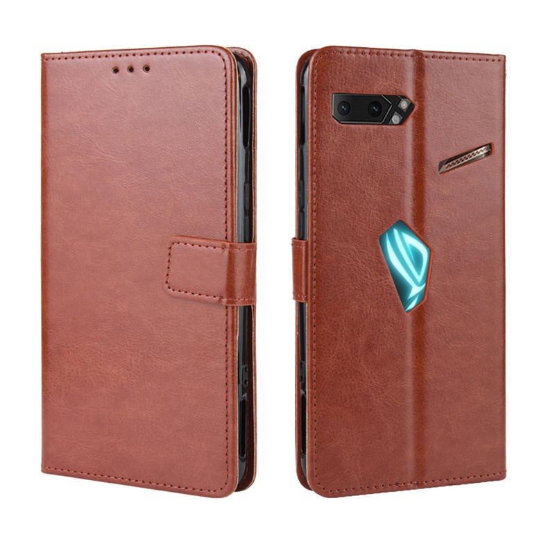Asus Rog Phone Ii Case Pu Leather Wallet Flip Phone Case Back Cover