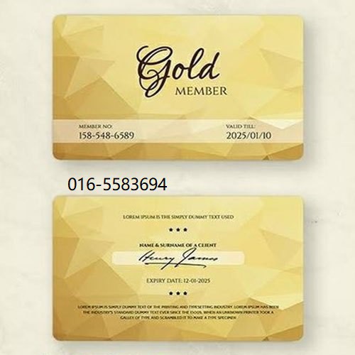 Custom made Member Card VIP Card PVC Card membership card QR Code ...