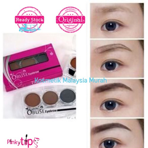 original Obuse eyebrow eye brow + FREE GIFT | Shopee Malaysia