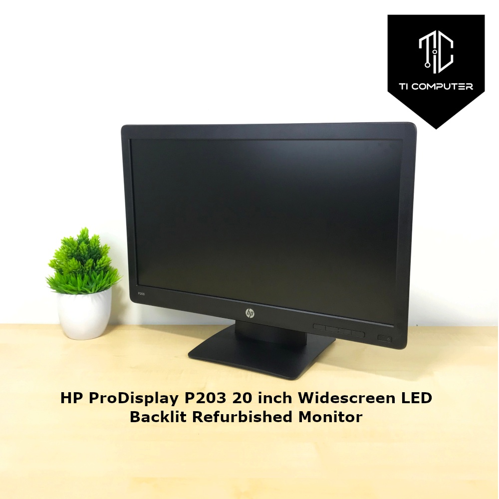 HP ProDisplay P203 20 inch Widescreen LED Backlit Refurbished Monitor | Shopee Malaysia