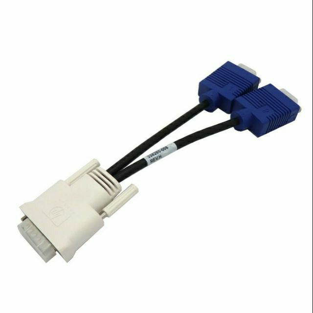 HP BizLink VGA Y-Splitter Cable DMS-59 to Dual VGA Connectors 338285 ...
