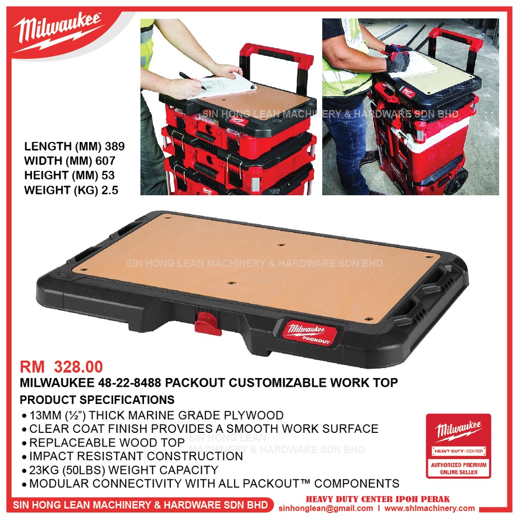 Milwaukee 48-22-8488 PACKOUT Customizable Work Top | Shopee Malaysia