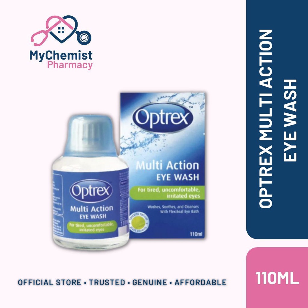 Optrex Multi Action Eye Wash 110ML for Tired, Uncomfortable & Irritated ...