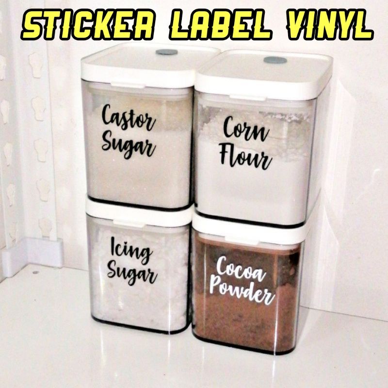 Sticker Label Barangan Dapur/ Kitchen Label Sticker | Shopee Malaysia