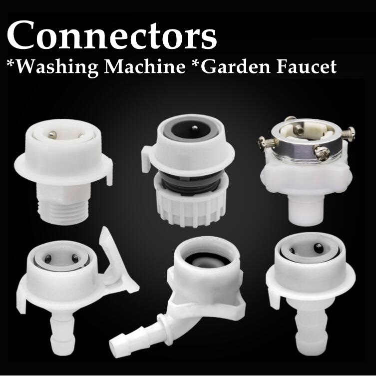 2pcs Home Use Washing Machine Connectors Garden Faucet Quick Connector ...