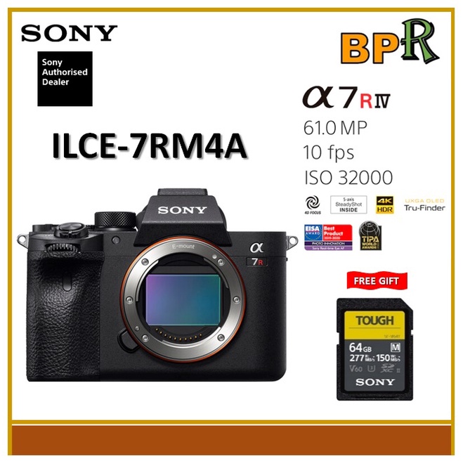 Sony Alpha A7R IV ILCE-7RM4A (Body Only) Mirrorless Digital Camera ...
