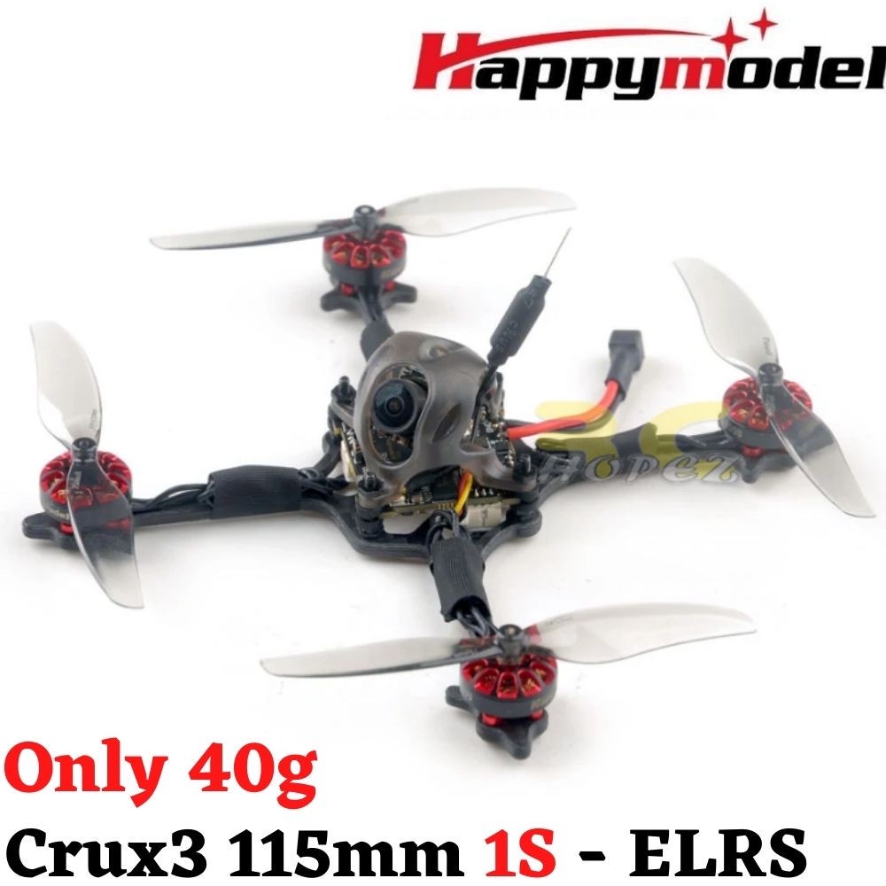 Happymodel Crux3 115mm 1S ELRS F4 2G4 AIO BNF w/Caddx ANT 1200tvl 3 ...