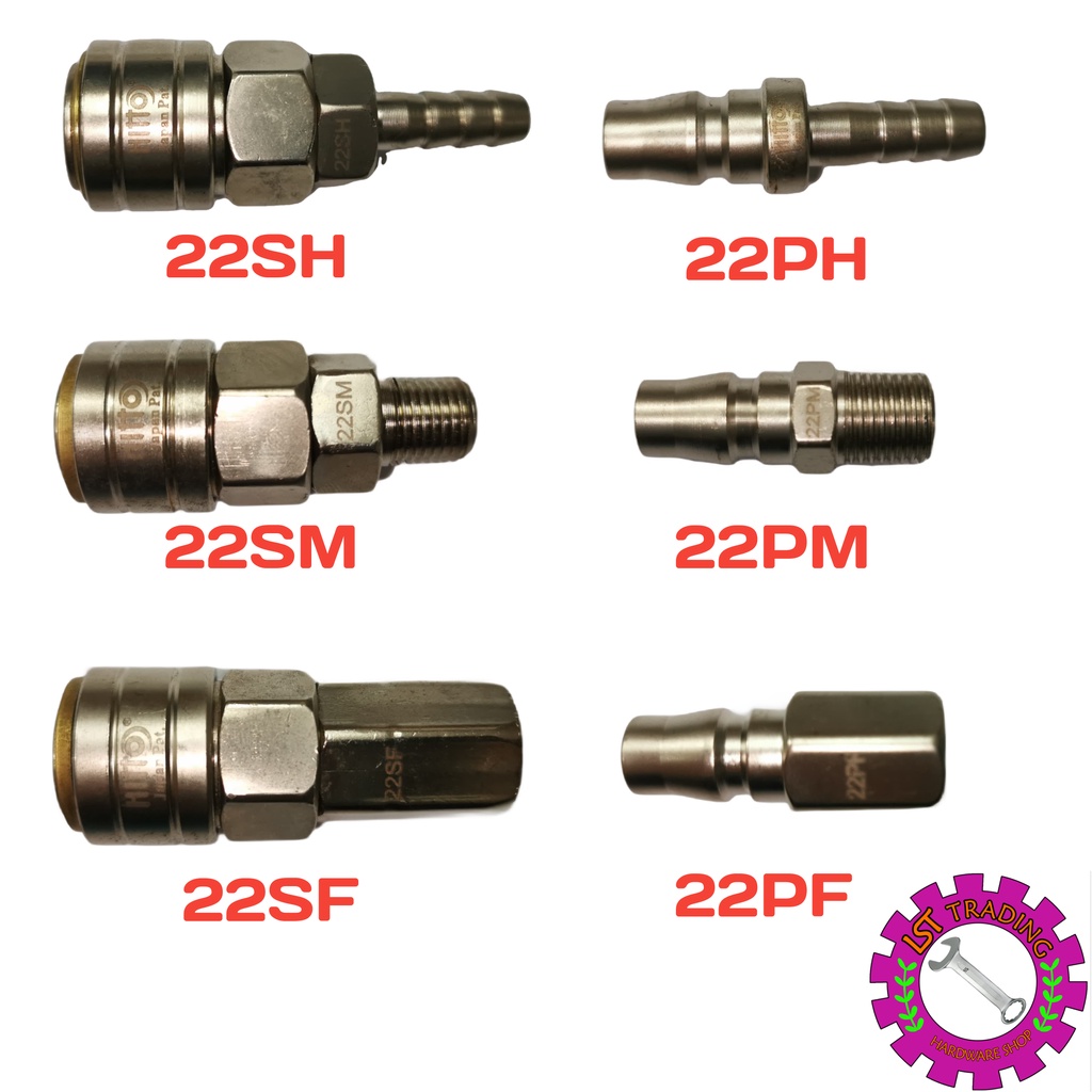 [READY STOCKS] HITTO JAPAN AIR COUPLER (22SH, 22SM, 22,SF, 22PH, 22PM ...