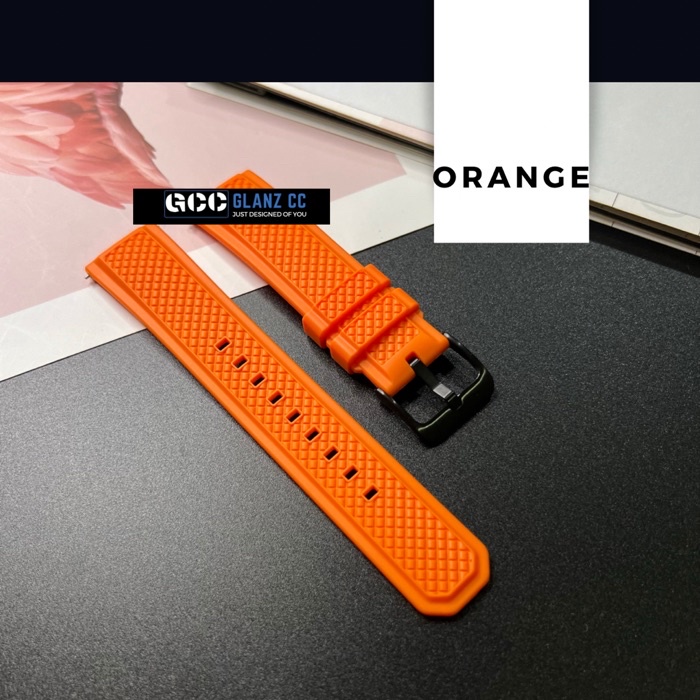 Best Quality Lattice Silicone Rubber Watch Strap 20mm 22mm Quick ...