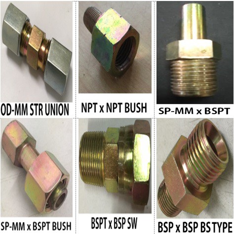 Hydraulic Nipple Connecter Bsp/ Bspt/ Npt/ Jic/ Jis/ Sae | Shopee Malaysia