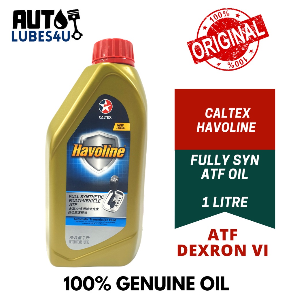 Caltex Havoline Fully Synthetic Multi-Vehicle ATF oil 1 Litre Caltex ...