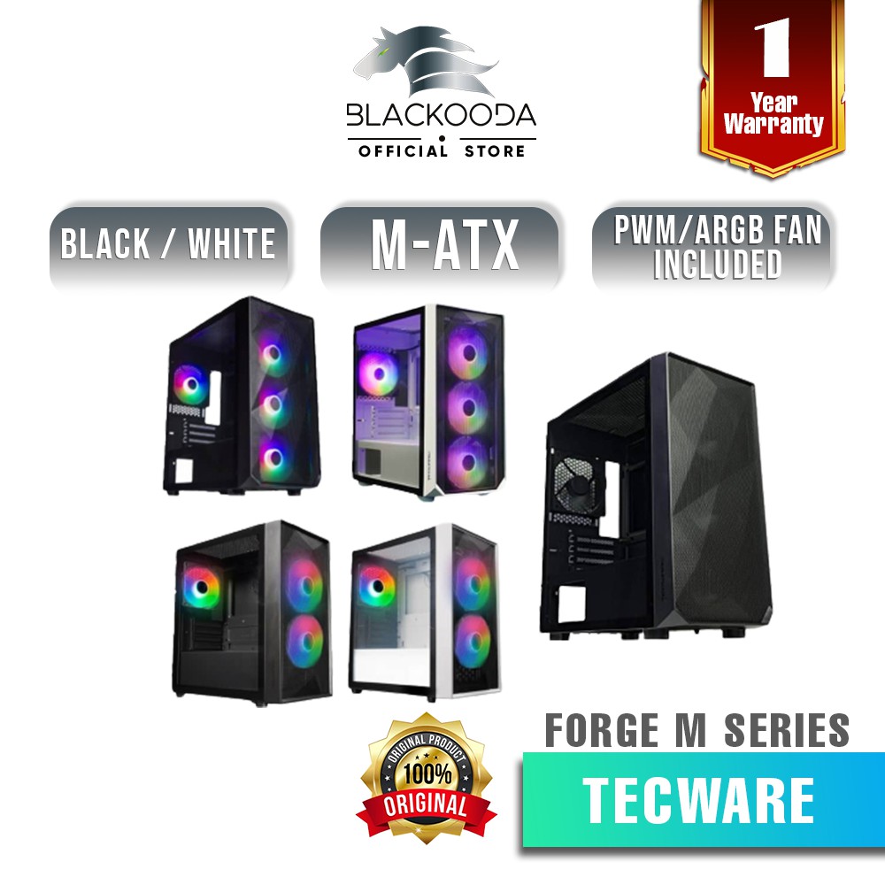 TECWARE FORGE SERIES PC CASE M-ATX NORMAL/ARGB MODEL (FORGE M2 /FORGE M ...