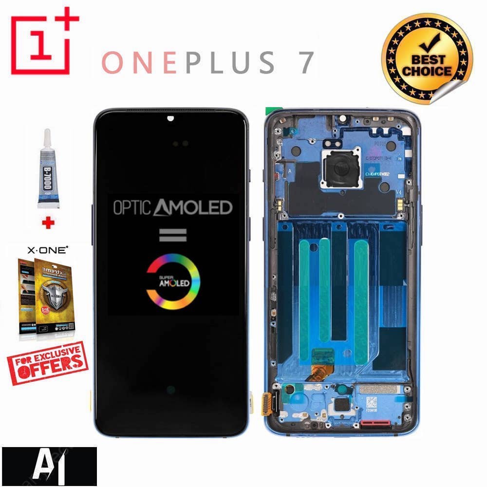 (3 Month Warranty) One Plus 7 Full Set Front Lcd Display C/With Mid ...