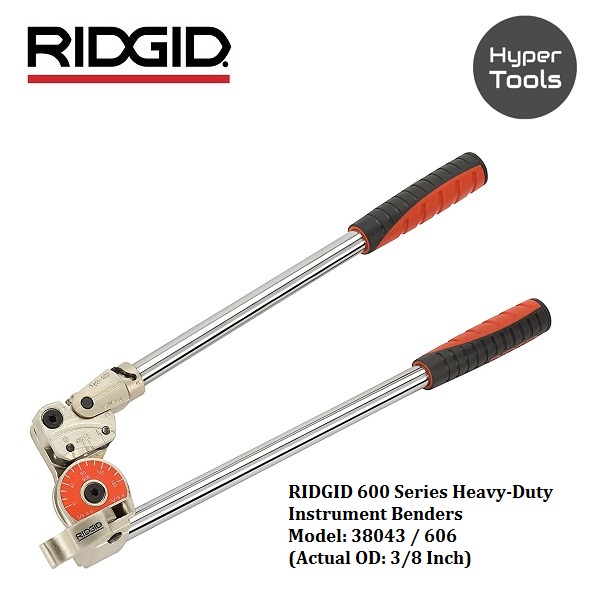 RIDGID 600 Series Heavy-Duty Instrument Benders - Model: 38043 / 606 ...