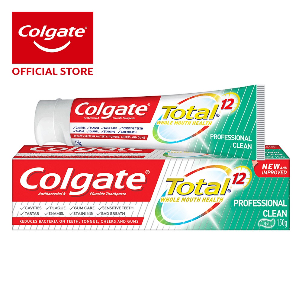 Colgate Total Professional Clean Gel Toothpaste 150g | Shopee Malaysia