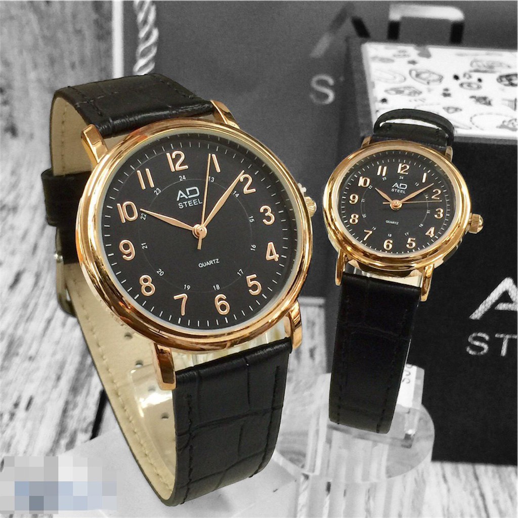 NEW PRODUCT !! ADSTEEL COUPLE SET FASHION WATCH | Shopee Malaysia