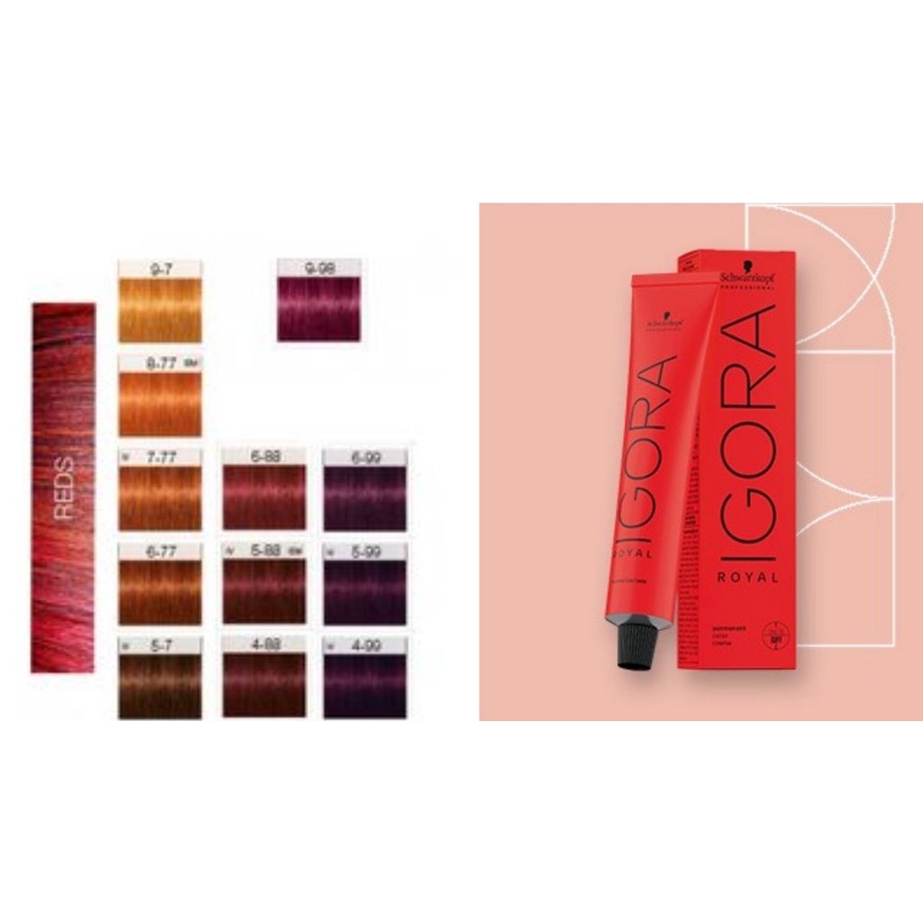 SCHWARZKOPF IGORA ROYAL RED COLOR 60ml | Shopee Malaysia