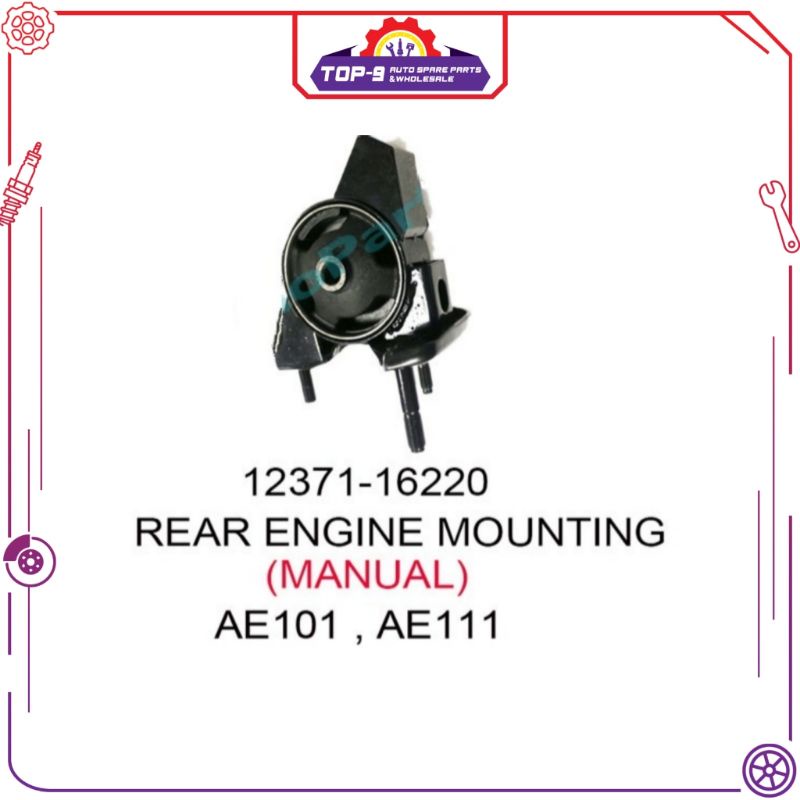 TOYOTA COROLLA AE101 / AE111 REAR ENGINE MOUNTING (MANAUL) | Shopee ...