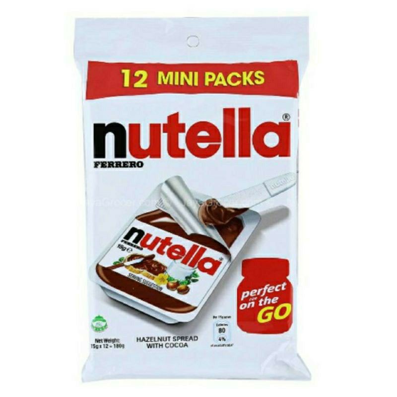 15g Nutella (12 mini packets) | Shopee Malaysia