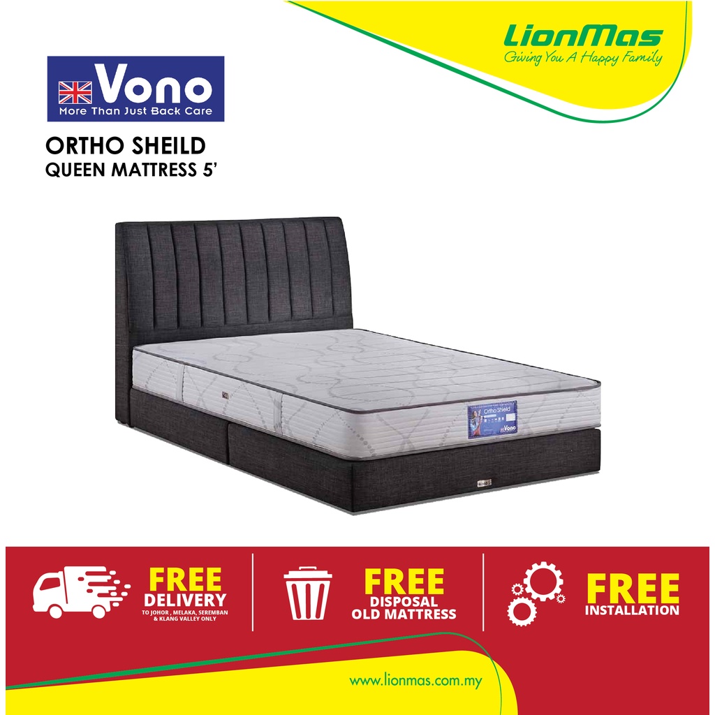 Vono Ortho Shield Back Care Mattress - Coconut Fiber [Free 2 Vono ...
