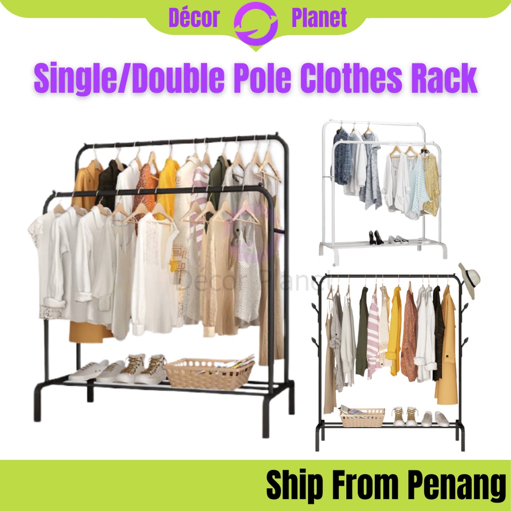 Clothes Rack Rak Baju Besi Laundry Rack Rack Baju Clothes Rak Clothes ...