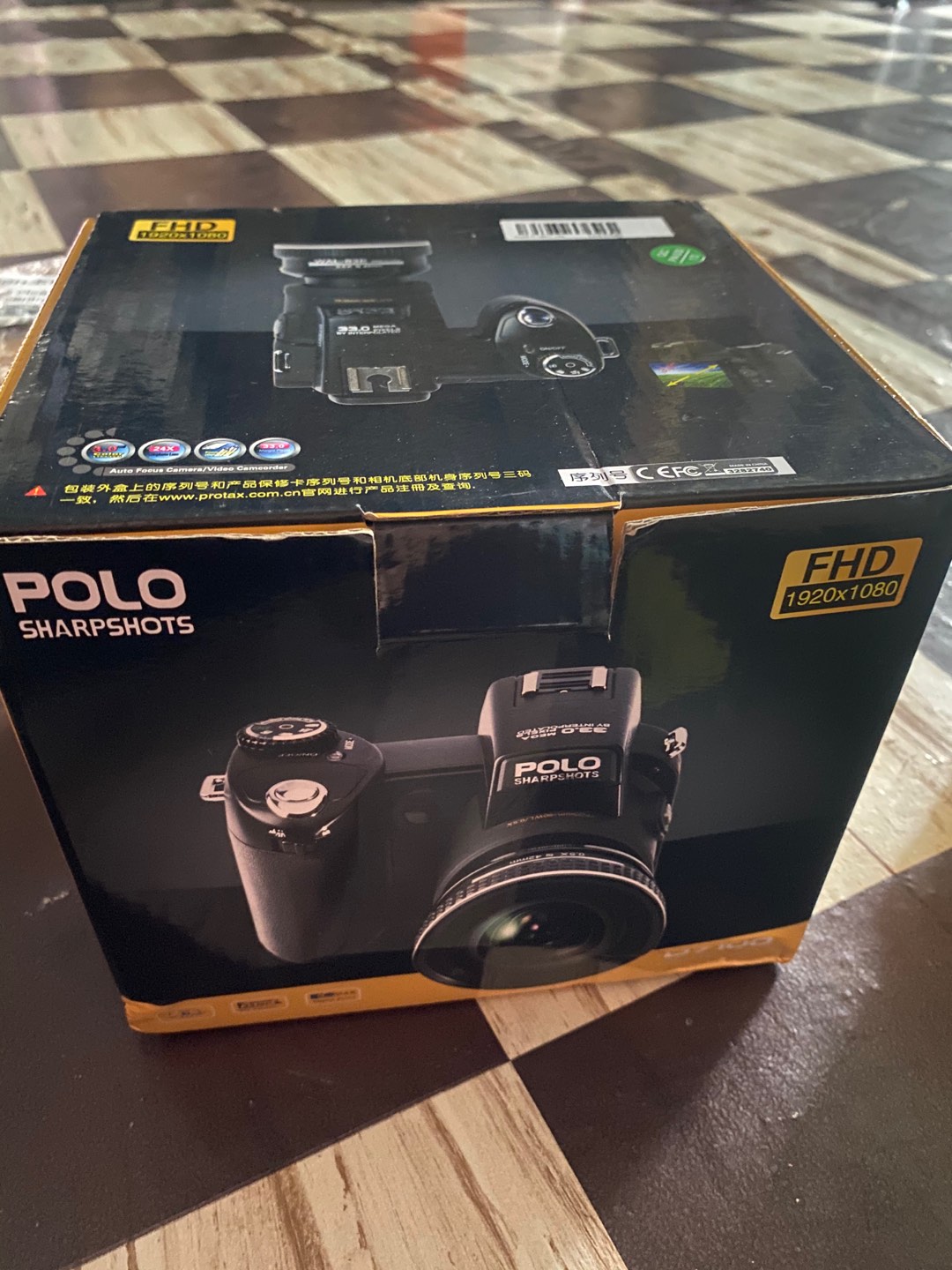 Polo Sharpshots Auto Focus AF 33MP 1080P 30fps FHD 8X Zoomable Digital ...