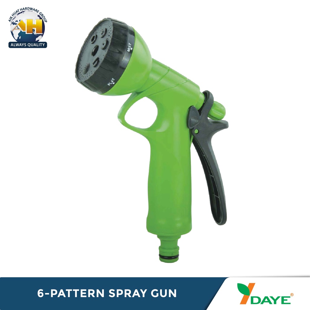 Daye 6-Pattern High Pressure Nozzle Spray Gun l Garden Sprayer | Plant ...