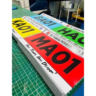 Bib Nombor Peserta Custom Print / Nombor Merentas Desa / Runner ...