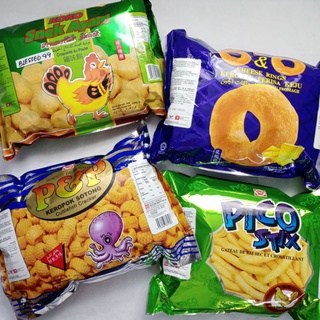 Snek Ayam Pico (60g) Koko Snek Cheese Rings keropok Sotong Udang ...