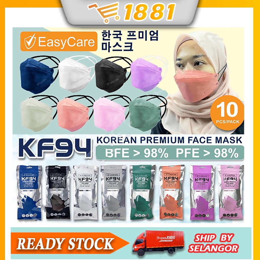 KF94 HEADLOOP MASK 4PLY KF94 HIJAN MASK Korea Adult Mask Head Loop Fish ...