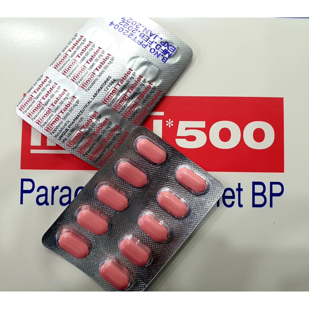 IFIMOL PARACETAMOL 500MG TABLET (PINK) 10S (EXP : JAN 2027) | Shopee ...