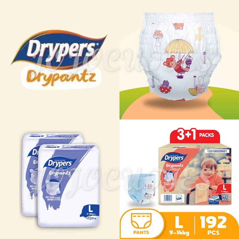 Drypers Drypantz Single Pack M58 / L48 / XL42 / XXL36 [Promo] | Shopee ...