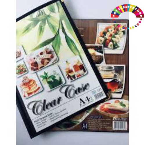 Menu Holder Clear Case PVC A4 K2-163 /A4 MENU HOLDER-169 /A4 3-Hole ...
