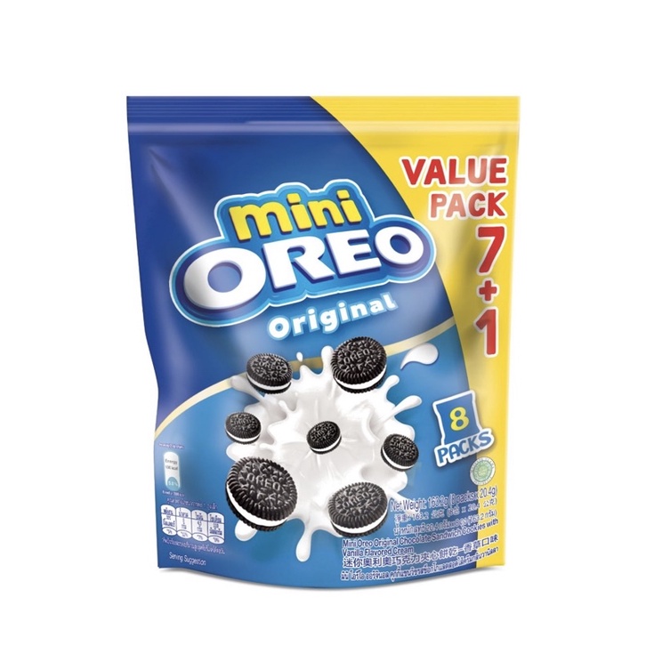 Mini Oreo Value Pack 7+1 163g | Shopee Malaysia