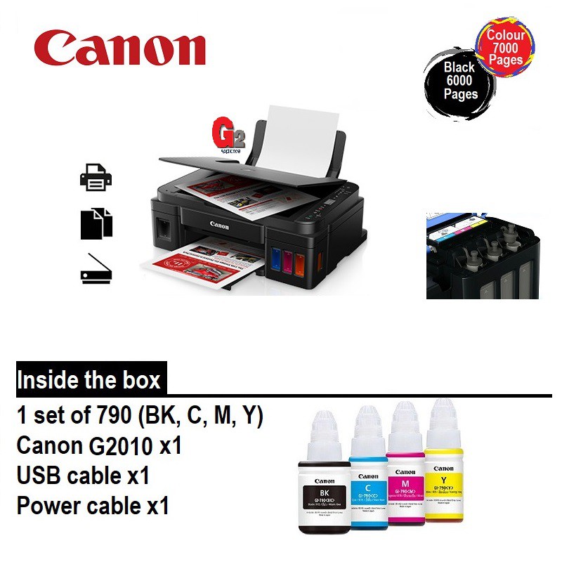 CANON PIXMA G2010 ALL IN ONE PRINTER (PRINT, SCAN ,COPY) AND REFILLABLE ...