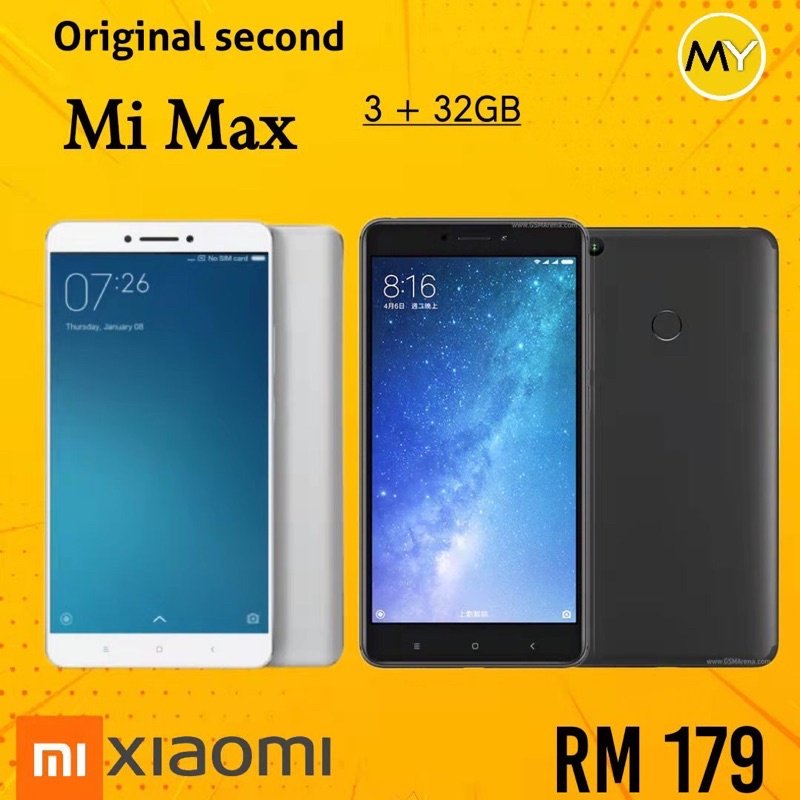 Xiaomi Mi Max 1, Mi Max 2 & Mi Note (3GB RAM+ 16GB ROM) 5.7inch display ...