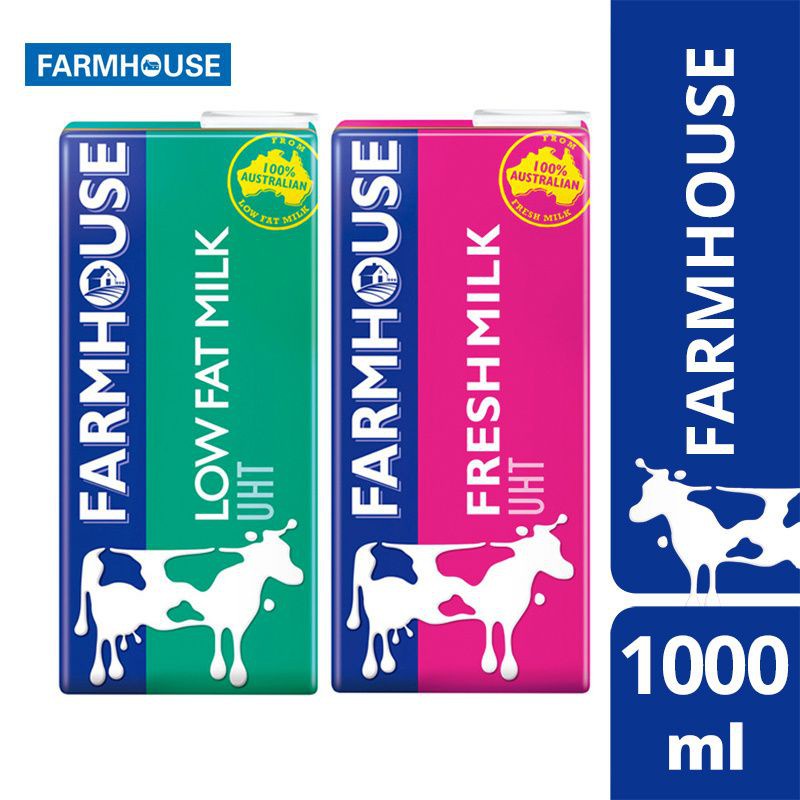 Farmhouse UHT Fresh Milk/Low Fat Milk 1L | Shopee Malaysia