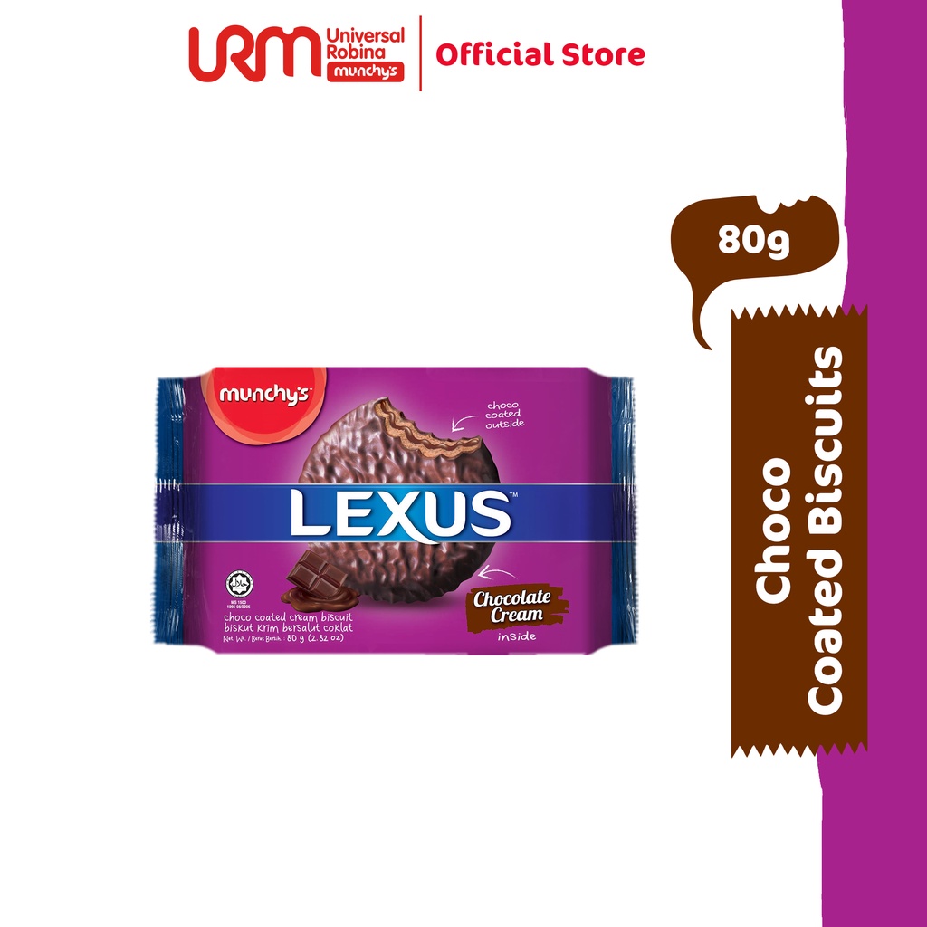 Munchy's LEXUS Choco Coated Biscuits - Chocolate (80g) | Shopee Malaysia