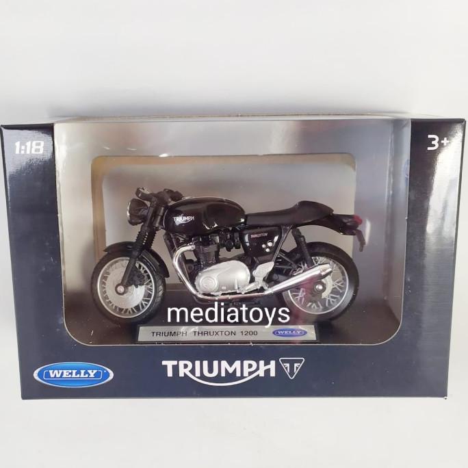 Welly 1:18 diecast Motorcycle triumph thruxton 1200 | Shopee Malaysia