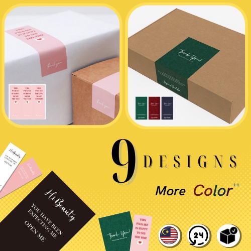 Thank You Sticker/ Box Sealing Sticker/ Waterproof Seal Label/ Seal Box ...
