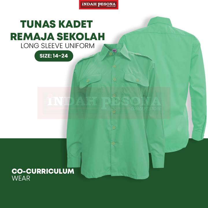 BAJU UNIFORM TUNAS KADET REMAJA SEKOLAH LENGAN PANJANG / Girls Scout ...