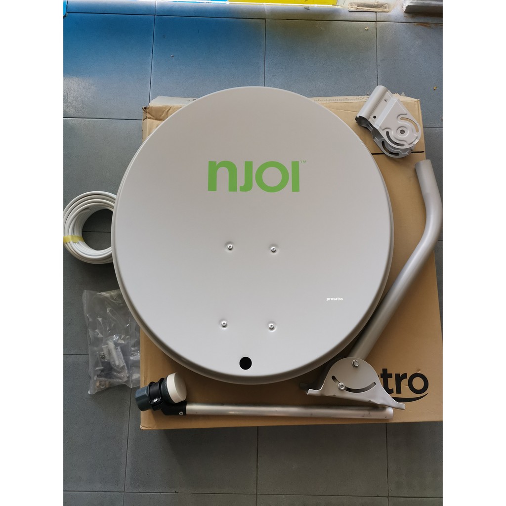 [READY STOCK] 100% ORIGINAL SATELLITE NJOI DISH ODU OUTDOOR FULL SET ...