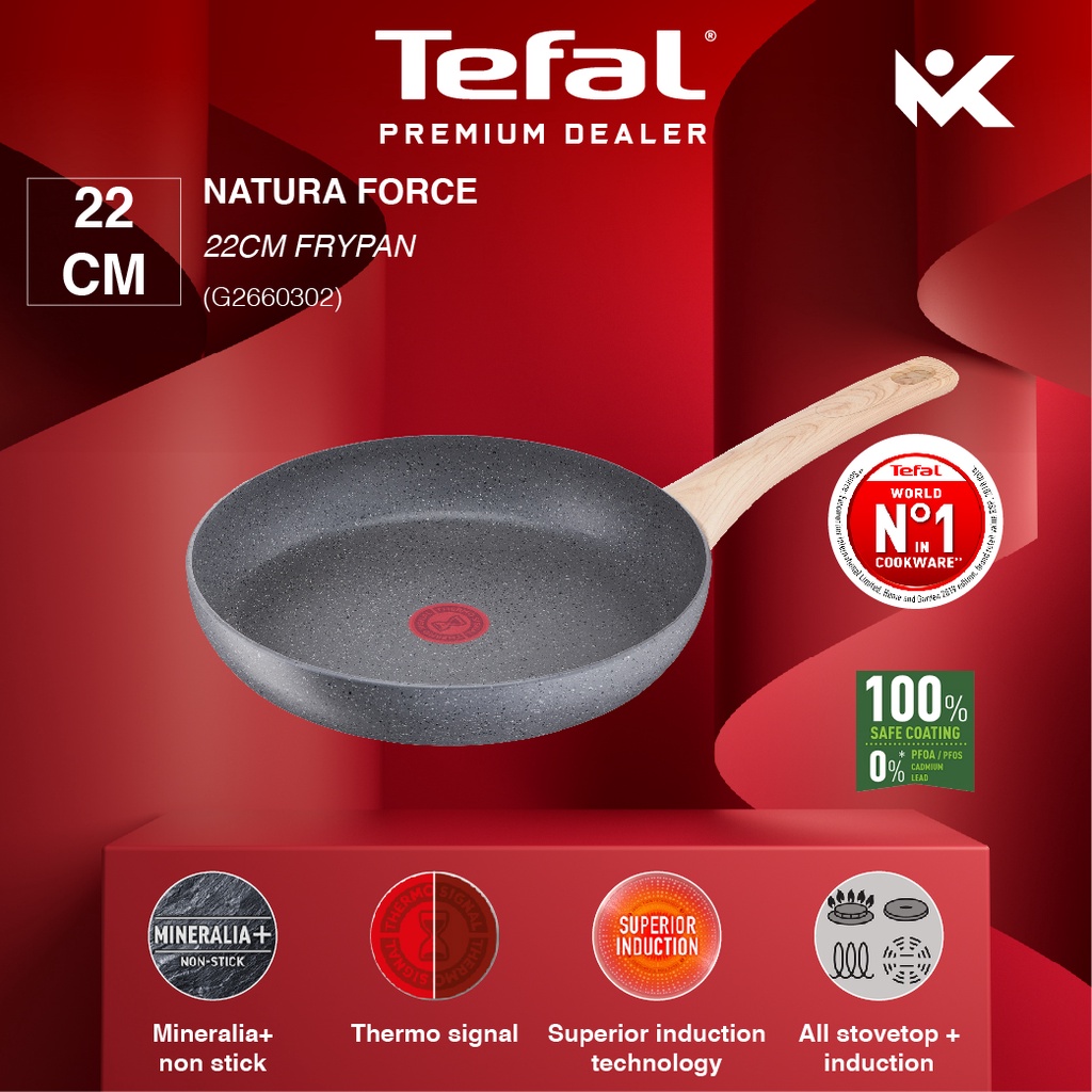 Tefal Natural Force Frypan 22cm (G2660302) | Shopee Malaysia