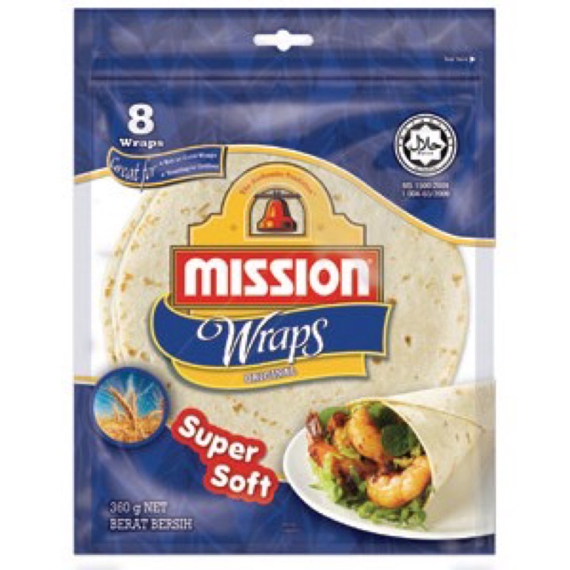 Mission Wraps Original 8 Wraps 360g | Shopee Malaysia