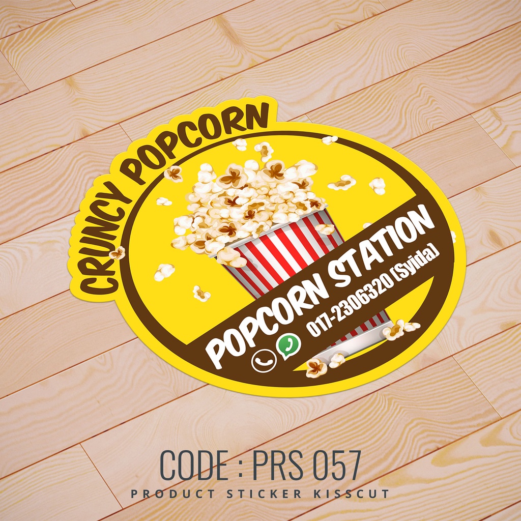 STICKER POPCORN CARAMEL, STIKER POP CORN Bertih Jagung | Shopee Malaysia