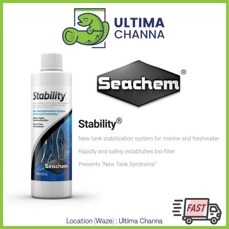 SEACHEM Stability 100ML/250ML/325ML Best beneficial bacteria [Ready Stock][Bubble Wrap] remedy ...