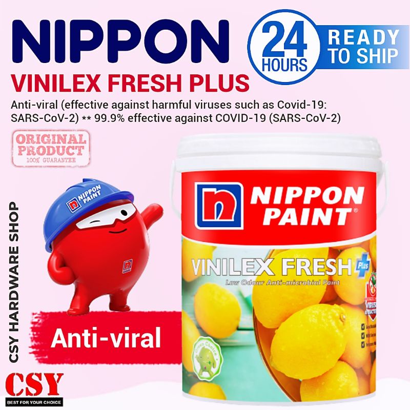 Nippon Paint VINILEX FRESH PLUS 5Liter | Shopee Malaysia