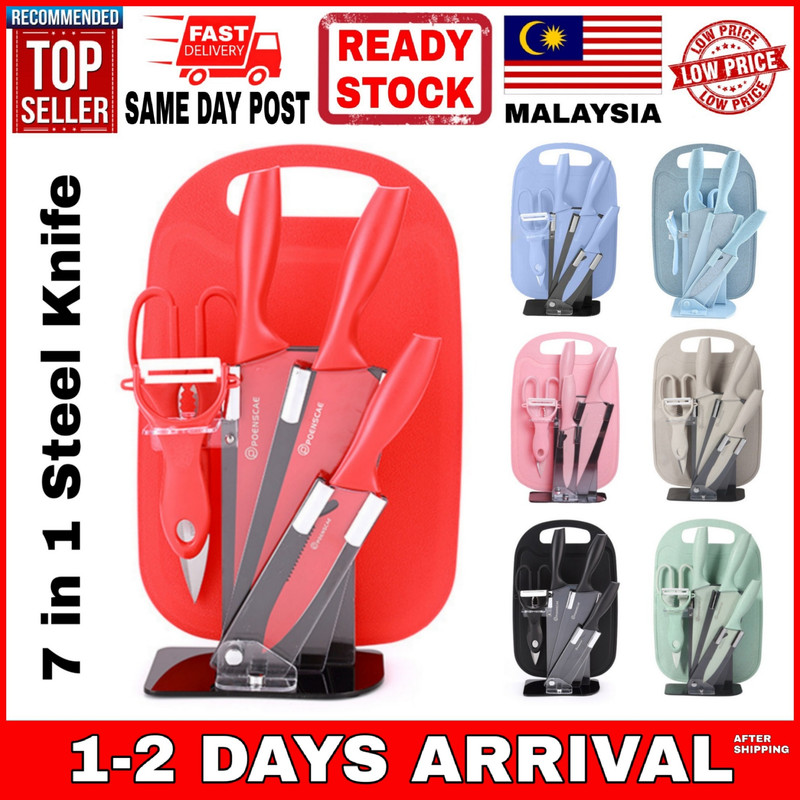 Kitchen Knife Set Pisau Ceramic Knife Stainless Steel Knife Holder ...