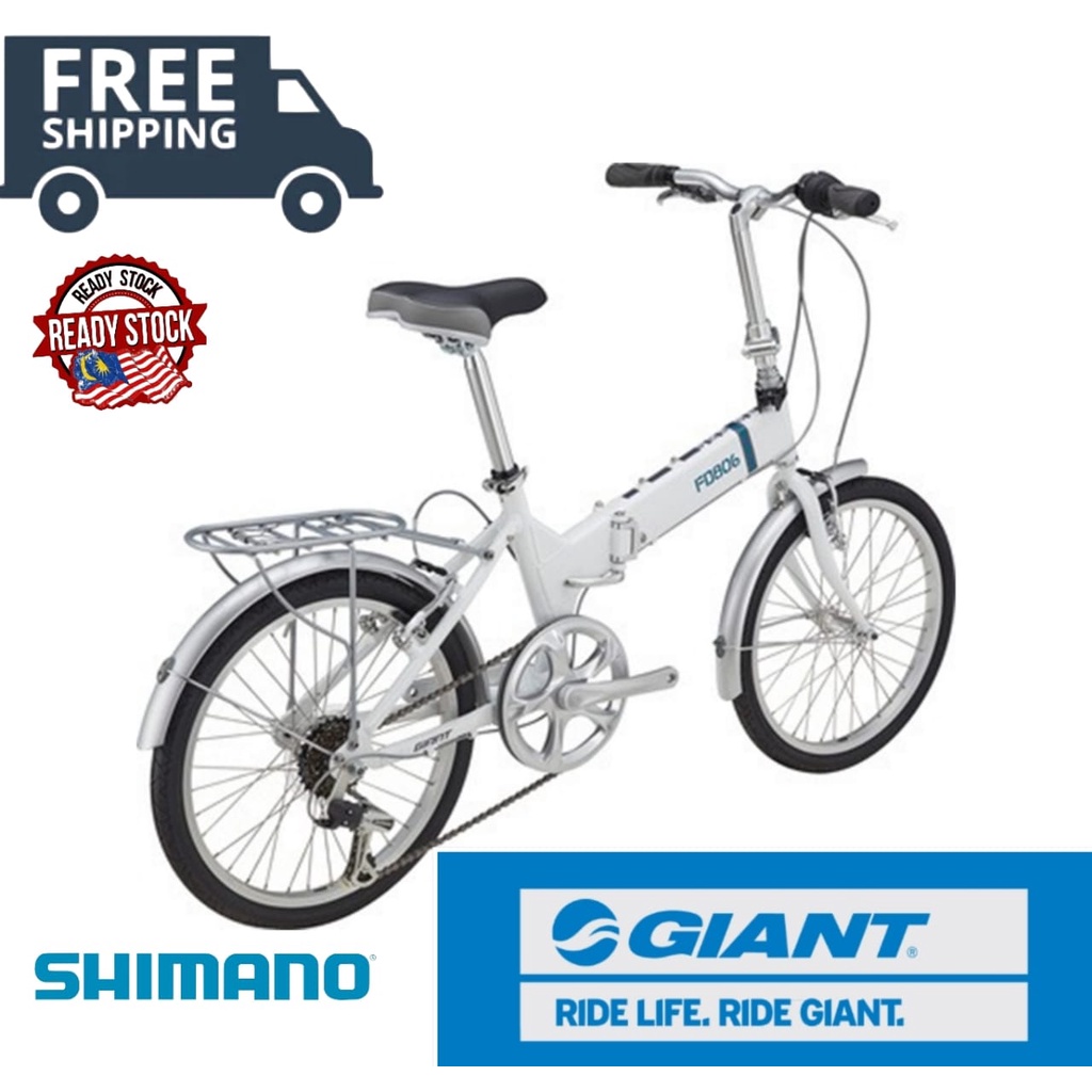 Giant Bicycle Taiwan - Folding Bike 20 Inch - Fd806 (Limited) | Shopee ...